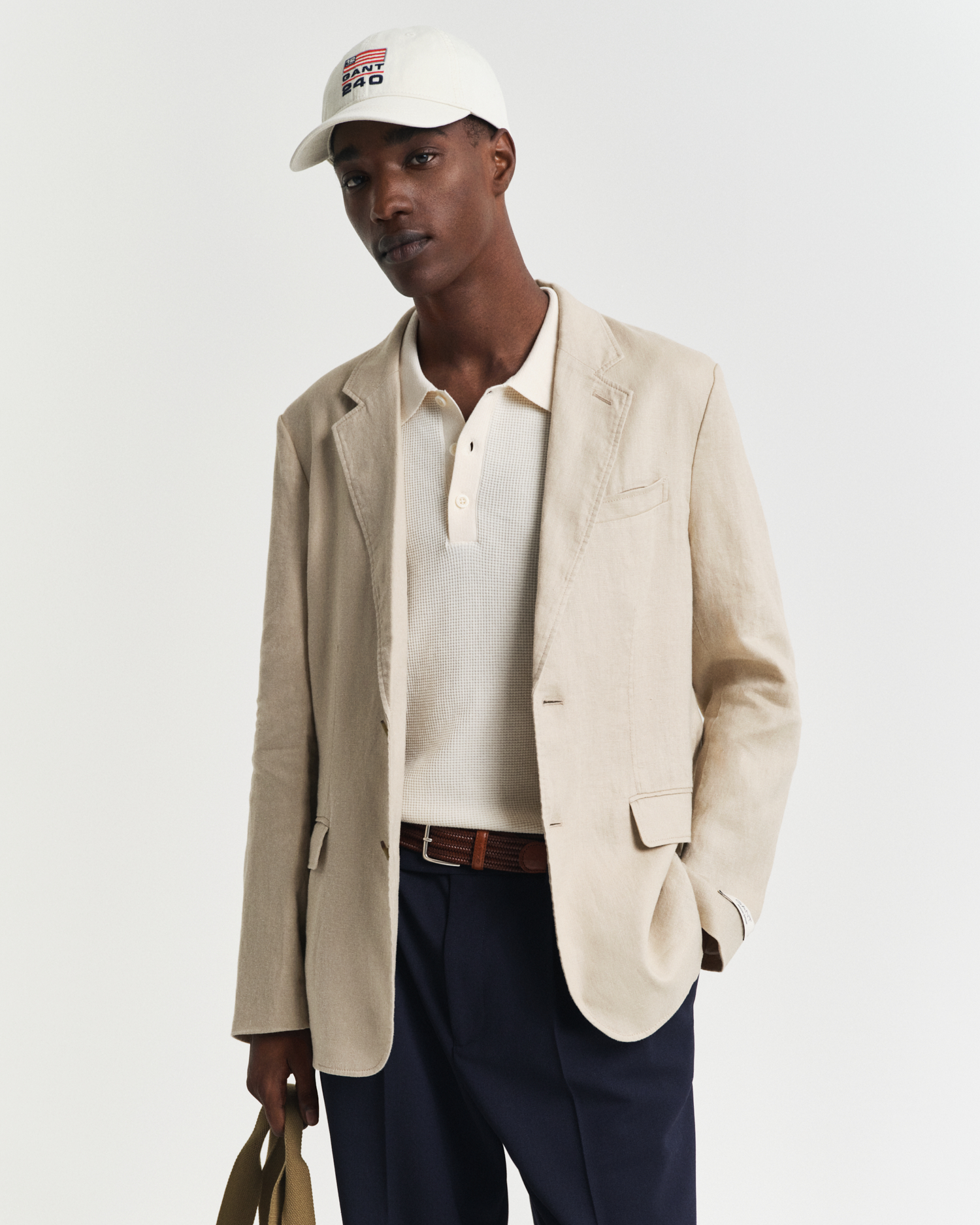 Blazer em linho tingido regular fit - GANT